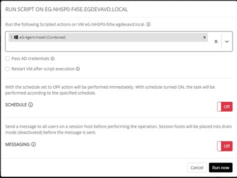 Single Click Installation Of Eg Agent On Individual Avd Session Hosts