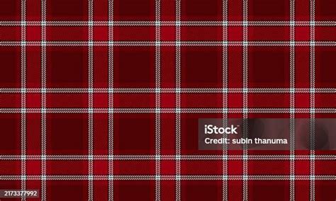 격자 무늬 직물 패턴 빨강 흰색 섬유 및 옷 스커트 또는 장식 직물 디자인에 대한 이음새가 없습니다 벡터 일러스트 레이 션 격자무늬에 대한 스톡 벡터 아트 및 기타 이미지