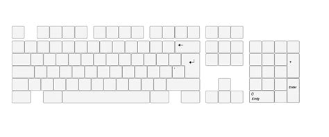 Printable Blank Keyboard Template