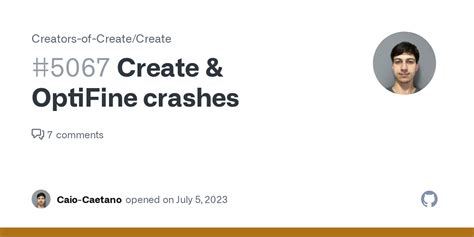 create and optifine crashes · issue 5067 · creators of create create · github