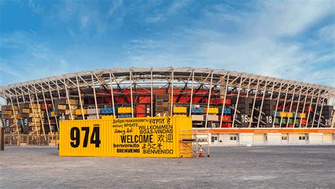 Stadium 974 This Fifa World Cup Stadium Was Built Using 974 Shipping