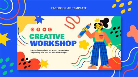 Premium Psd Flat Design Art Class Template Premium Psd Flat Design Art Class Template