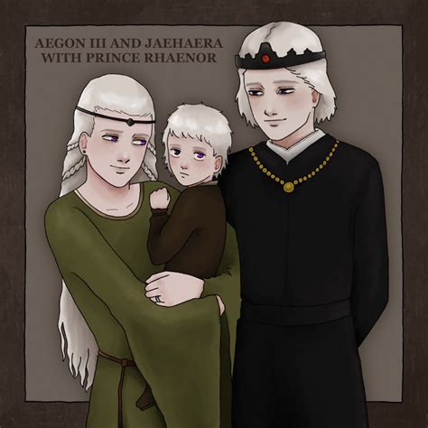 King Aegon Iii Targaryen Age 20 With His Wife Queen Jaehaera