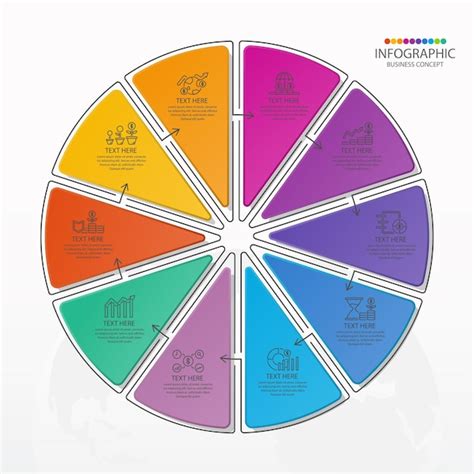 Premium Vector Basic Circle Infographic Template With 10 Steps