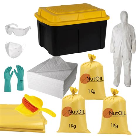 Kit Antiderrame Nutoil Contención Hidrocarburos 35 Lts Estático Kit