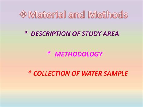 Water Analysis Methods Pptx