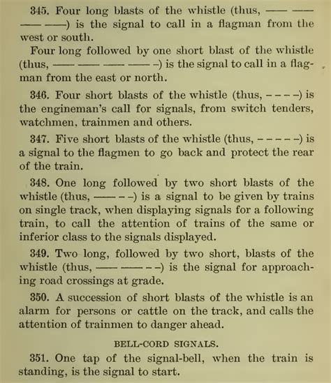 Thoroughfare Gap Railroad Whistle Signals