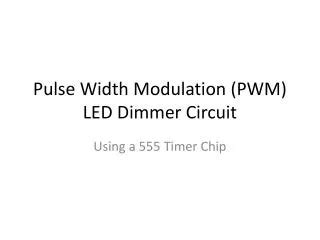 PPT PWM Pulse Width Modulation PowerPoint Presentation Free Download ID 1612858