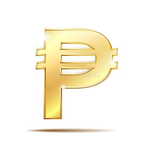 Philippines Peso Currency Symbol Icon Stock Illustration Illustration