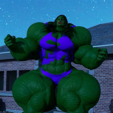 She Hulk Muscle Growth By Akalynn101 On Deviantart
