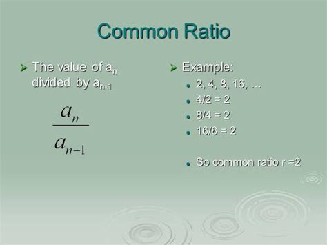 Define What Is Common Ratio Brainlyph