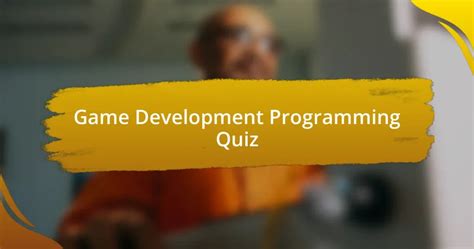 Game Development Programming Quiz Sg Game Development Programming Quiz Sg