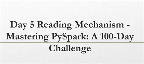 How Pyspark Can Handle Structured Data Vengateswaran Arunachalam Posted On The Topic Linkedin