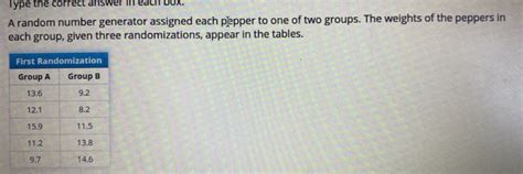 Solved Performing A Re Randomization Simulation In This