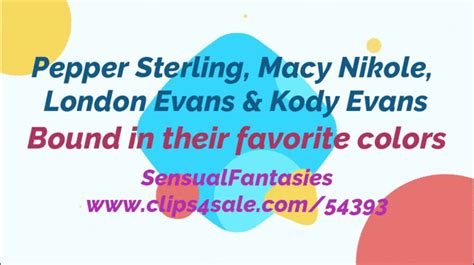 Sensual Fantasies 4 Ladies And Their Favorite Colors