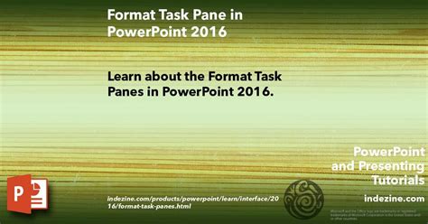 Format Task Pane In Powerpoint 2016 For Windows