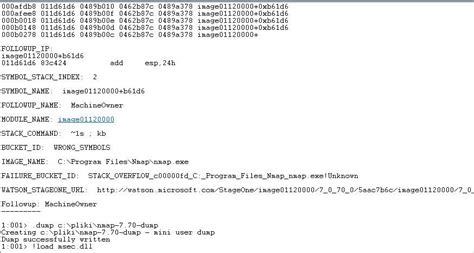 code16 crashing nmap 7 70