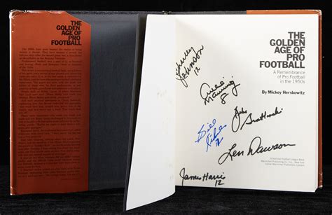 Dan Pastorini Book Signed With Co Signers Historyforsale Item 9692