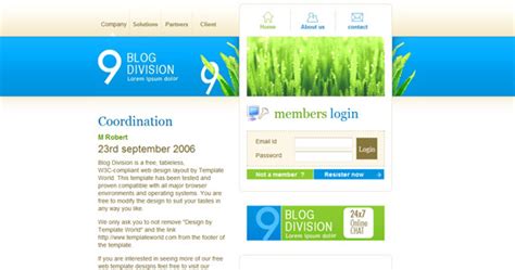 High Quality Css And Xhtml Free Templates And Layouts Part 1 101 Guidesigner