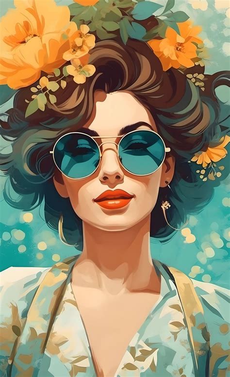 Download Ai Generated Girl Glasses Royalty Free Stock Illustration