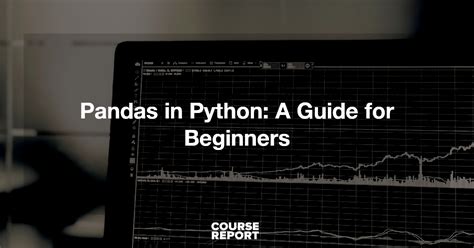 Pandas In Python A Guide For Beginners Course Report