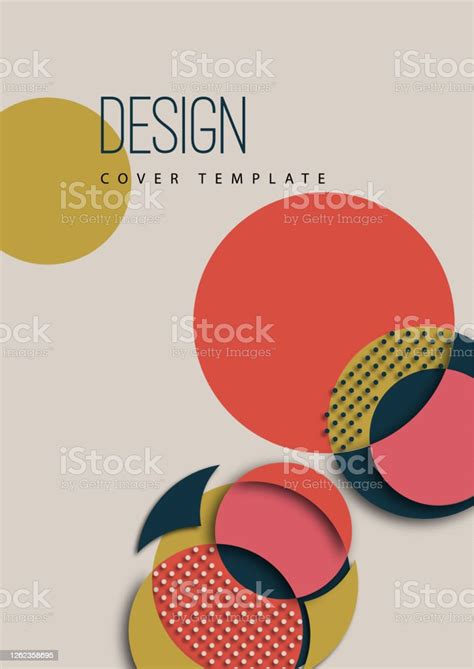 밝은 화려한 컷 부분의 원 장식 점 현대 추상적 배경 비즈니스 프레젠테이션 전단지 포스터 및 초대장을 위한 디자인 레이아웃 벡터 변경에 대한 스톡 벡터 아트 및 기타 이미지
