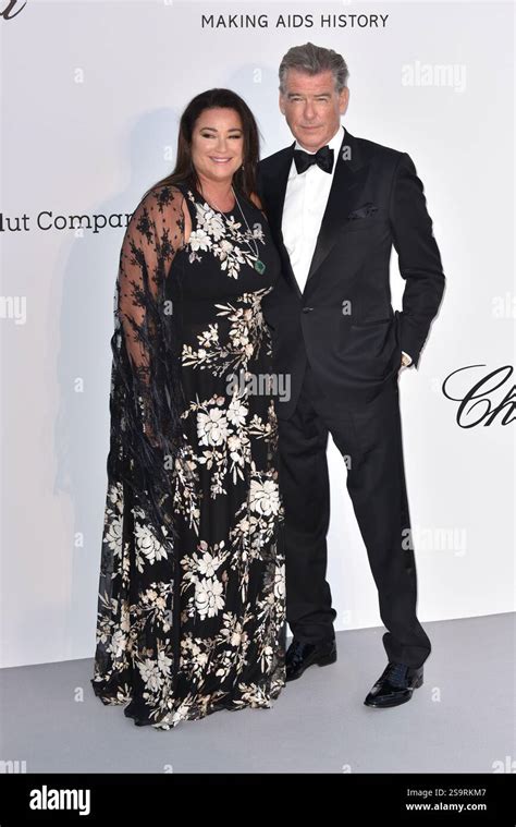 Pierce Brosnan And Wife Keely Shaye Smitharrivals At 25th Annual Amfar Gala At Hotel Du Cap