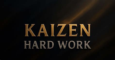 Kaizen Hardwork｜note
