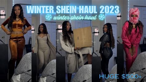 500 Winter Shein Try On Clothing Haul 2023 Youtube