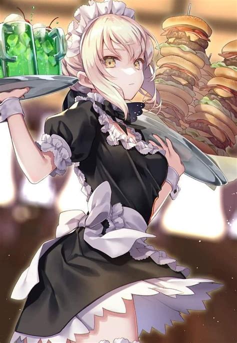 Waitress Saber Alter Motivational