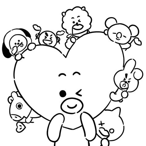 Bt21 Coloring Pages 80 Free Printable Coloring Pages Coloring Pages