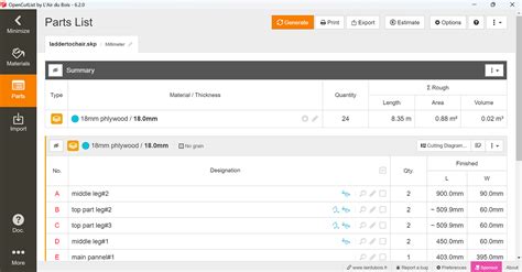 Open Cutlist Materials Page 2 Extensions Sketchup Community