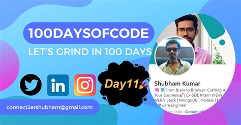Shubham Kumar On Linkedin 100daysofcode Learningjourney
