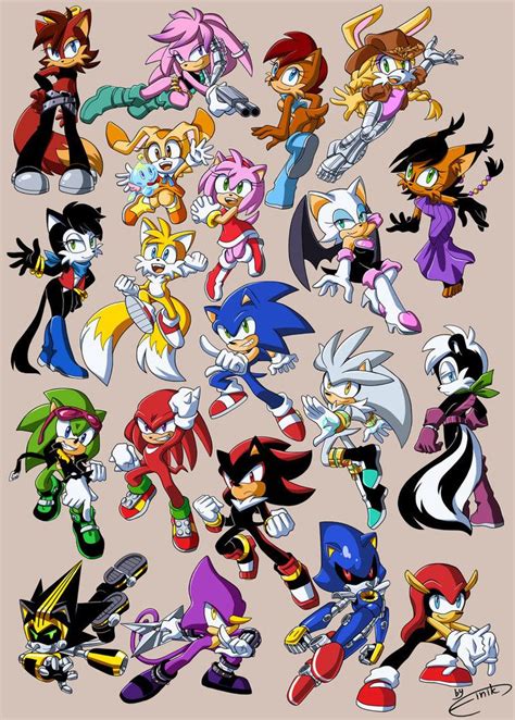 All Of Them By Finikart Sonic The Hedgehog Sonic Hedgehog Art