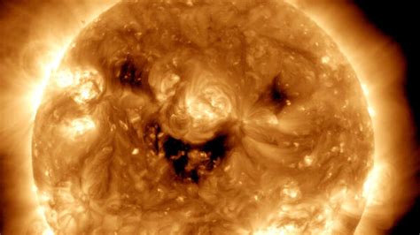 Nasa Captures ‘creepy Smile Of Sun In Its Latest…
