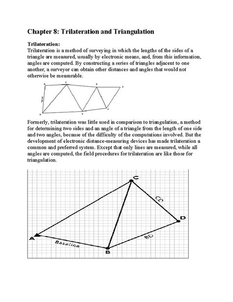 Chapter 8 Trilateration And Triangulation Chapter 8 Trilateration