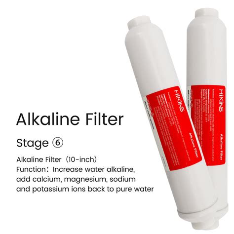 Hikins Cartucho De Filtro Alcalino De Repuesto Sistema De Filtración