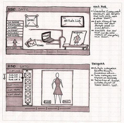 Video Game UI UX Wireframes