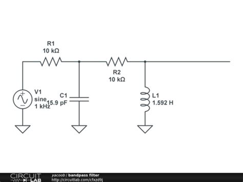 Bandpass Filter Circuitlab