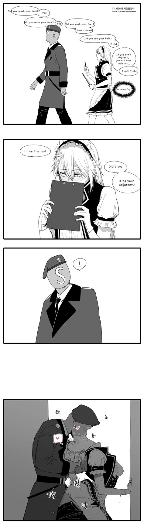 Commander G36 And S Head Commander Girls Frontline Drawn By Huqu