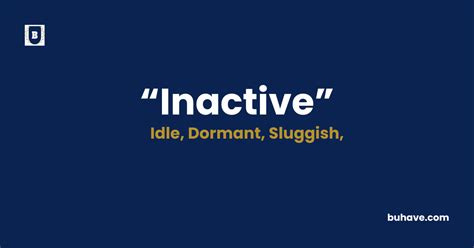 Inactive Meaning Definition Synonym And Antonym 2025 Buhave