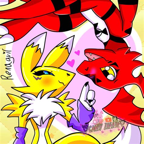 Renaguil Renamon X Guilmon By Isabelxcandy On Deviantart