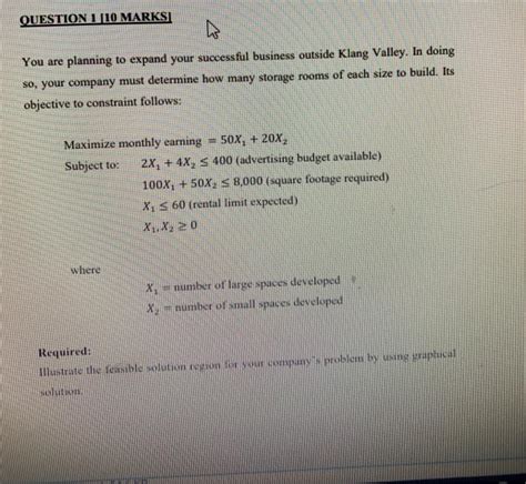 solved question 1 10 marksi you are planning to expand your