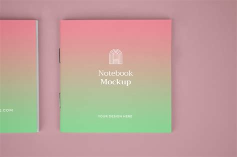 Premium Psd Gradient Tiny Pocket Notebooks Mock Up