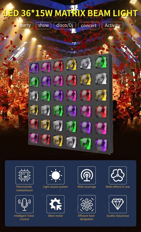 Led 3615w Rgb 3 In 1 Matrix Blinder Beam Light Led Stage Lighting Manufacturer