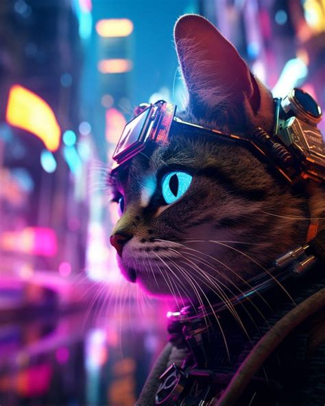 Cyberpunk Cat Wallpapers Top Free Cyberpunk Cat Backgrounds