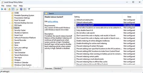 how to enable or disable indexer backoff in windows 10 11 ninjaone