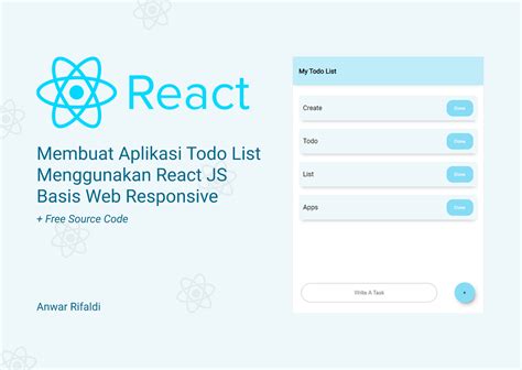 Aplikasi Todo List Menggunakan React Js Berbasis Website Responsif By