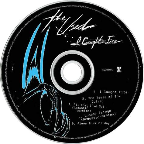 Car Tula Cd De The Used I Caught Fire Cd Single Portada