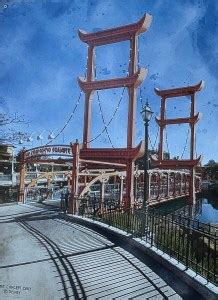 San Fransokyo Gate Bridge Almost Complete At Disney California Adventure